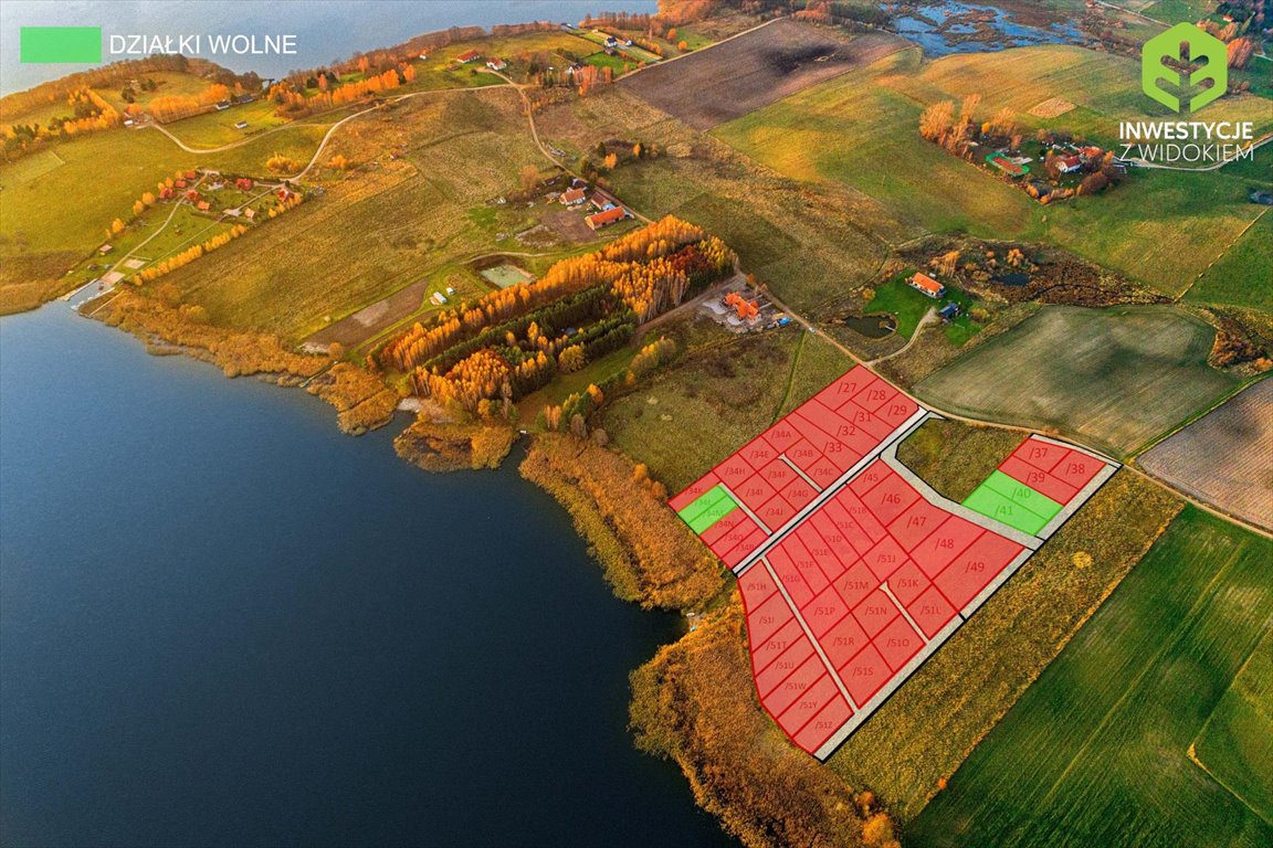 Sprzedam działkę : Jeziorany Działki z linią brzegową jeziora , 686 m2 ...