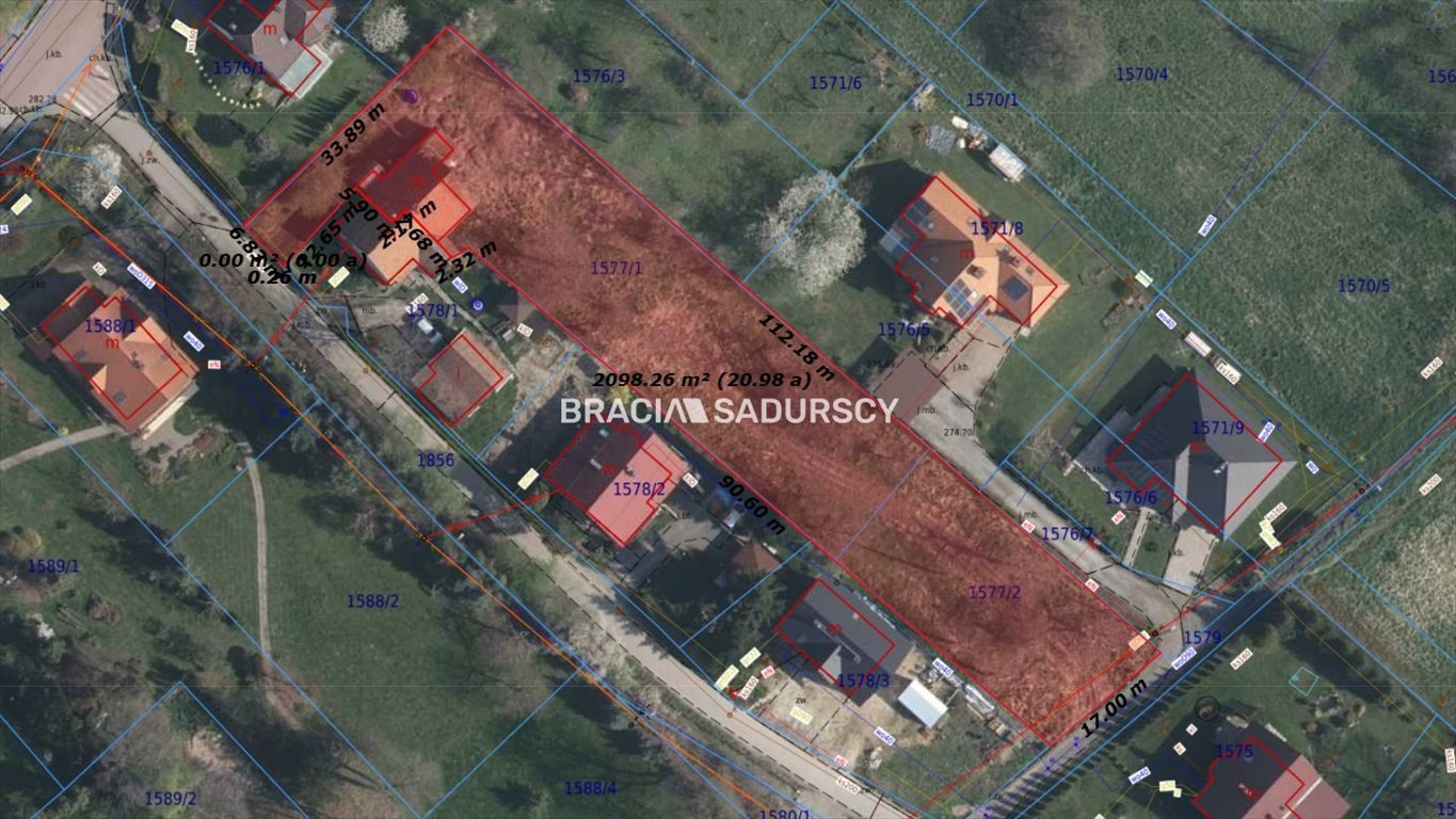 Sprzedam działkę : Wieliczka Wieliczka , ulica Solarskiego, 2072 m2 ...